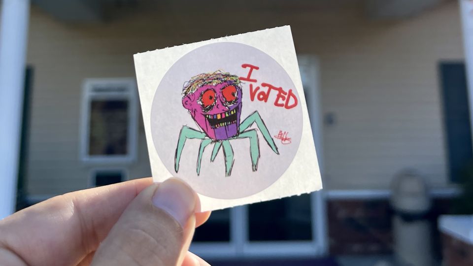 Yes, This New York County Actually Used the Crazy Spider Voting Sticker ...